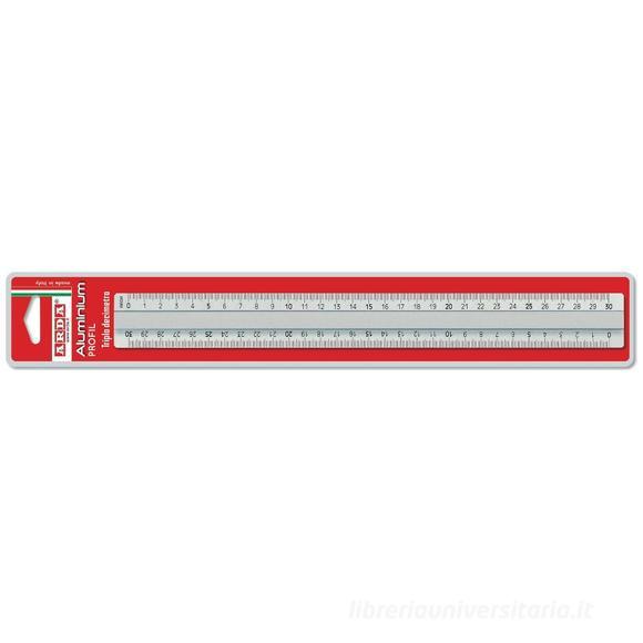 Riga Alluminio 30cm con Listello Antiscivolo | Giustacchini Negozi